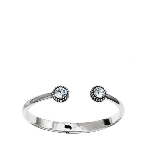 Brighton | Accessories | New Brighton Twinkle Open Hinged Bangle In Silver | Poshmark
